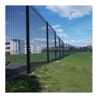 China Metal Frame 3d Curved PVC Garden Fence for Modern Stylish Anti-Climbing Protection for sale