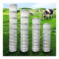 China 8ft Galvanized Grassland Wire Mesh Fiexed Knot Fence for Cattle and Sheep Farming Needs for sale