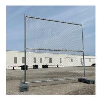 China Yellow Chain Link Metal Temporary Fence and Temp Fence Bases Garden Fence with Design for sale