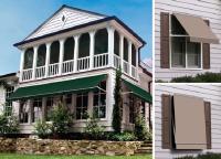 China Outdoor Aluminium Retractable Window Awnings Heavy Duty Drop Arm Folding Window Awnings for sale
