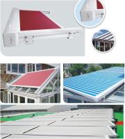 China Heavy Duty Retractable Roof Awning Remote Motor Sunshade Waterproof Retractable Pergola Awnings for sale