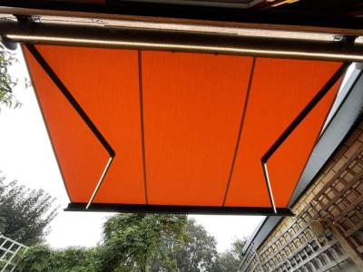 China Electric Retractable Awning With Remote Control / Full Cassette Awning for sale