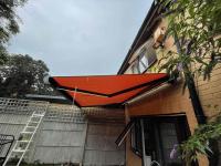 China Electric Retractable Awning With Remote Control / Full Cassette Awning for sale