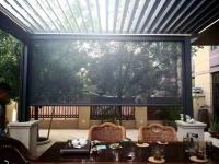 China Waterproof Louver Blade Roof Awning Waterproof Aluminum Frame Pergola Awnings for sale