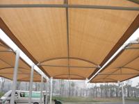 China Cheap Car Roof Awning HDPE Fabric Large Size Car Park Awnings For Sale for sale
