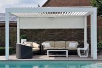 China Bioclimatic Gazebo Awning garden Aluminum Louver Gazebo pergola Canopy for sale