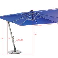 China Hot Selling Deluxe New Style Hanging Patio Garden Outdoor Roman Umbrella for sale