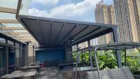 China Aluminum PVC Pergola Canopy Roof Pergola Hotels Modern Front Door Waterproof Retractable Awning for sale