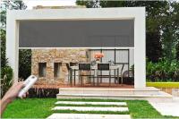 China Windows Patio Zip Track Blinds Clear Windproof Roller Blinds for sale
