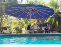 China Strong And Big Size Beach Parasol Coffee Shop Sunshade Umbrella for sale
