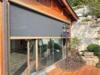 China Extra-wide Outdoor Electric Windrpoof Blinds for sale