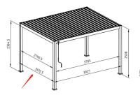 China 4x3m Manual/electric Alu.Louvred Pergola for sale