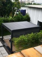 China 4x3m Manual/electric Alu.Louvred Pergola for sale