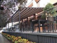 China Aluminum Retractable PVC Pergola Canopy,retractable Roof Awning Pergola Hotels for sale