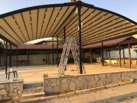 China Aluminum Retractable PVC Pergola Canopy,retractable Roof Awning Pergola Hotels for sale