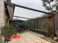 China Aluminum Retractable PVC Pergola Canopy,retractable Roof Awning Pergola Hotels for sale
