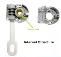 China Heavy Duty Manual Awning Gear Box for Retractable Canopy Awning ,toldo Vertical Aluminum Fishing Butt Caps Copper Alloy for sale