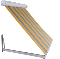 China Patio Retractable Window Awnings Aluminium Drop Arm Awning for sale