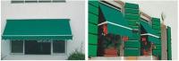 China Aluminum Retractable Window Awnings Drop Arm Remote Control Deck Awnings for sale