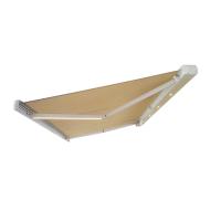 China Outdoor Sunshade Retractable Awning With Motor Control And LED Lights / Full Cassette Awning for sale