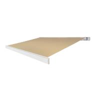 China Outdoor Sunshade Retractable Awning With Motor Control And LED Lights / Full Cassette Awning for sale