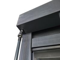 China Outdoor Door Windowsill Manual Crank Roller Zip Windproof Blind for sale