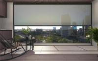 China Windows Patio Zip Track Blinds Clear Windproof Roller Blinds for sale