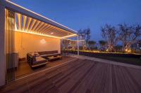 China Outdoor Garden Terrace Gazebo Popular Motorized Aluminum Blinds Pergola for sale