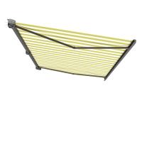 China Outdoor Luxury Full Cassette Retractable Awning With Motor and LED Light Customize Awnings for sale