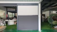 China Outdoor Window Waterproof Fabric Motorized Double Layer Zip Roller Blinds for sale