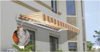 China Customized Outdoor Sun Shade Aluminum Awning Half Cassette Canopy Retractable Arm Awning for sale