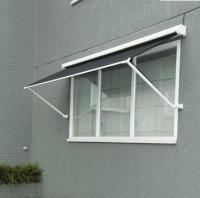 China Aluminum Drop Arm Electric Retractable Window Awnings Remote Control for sale