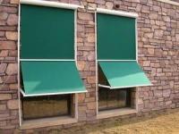 China Patio Retractable Window Awnings Aluminium Drop Arm Awning for sale