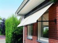 China 1.4m Aluminium Drop Arm Window Awning Light Retractable Awning for sale