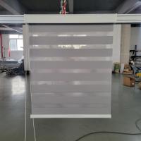 China Stepless Light & Privacy Control bedroom windowsiles office double velvet zebra blinds for sale