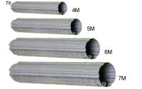 China 70mm Galvanized Carefree Awning Tube Steel Awning Roller Tube Assembly for sale