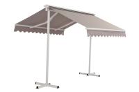 China Retractable awning double sided outdoor independent awning for sale