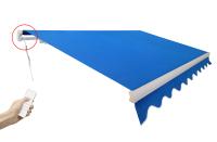 China Heavy-duty outdoor retractable awning manual or motorized strong awning for sale