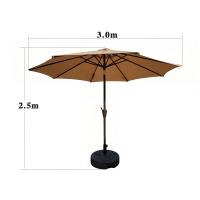 China Outdoor Patio Center Pole Umbrella, Waterproof Garden Parasol for sale
