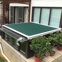 China utdoor Retractable Glass Roof Skylight Sun Shade Curtain, UV‑Block Heat Insulated Conservatory Blinds, Waterproof Sunshade Cover for Glass Room Patio Terrace Canopy Roof Shading for sale