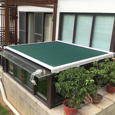 China utdoor Retractable Glass Roof Skylight Sun Shade Curtain, UV‑Block Heat Insulated Conservatory Blinds, Waterproof Sunshade Cover for Glass Room Patio Terrace Canopy Roof Shading for sale