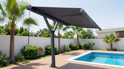 China Luxury Freestanding Full Cassette Awning - Weatherproof RetractableShade for Garden & Terrace for sale