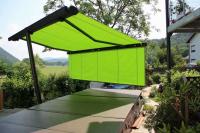 China Luxury Freestanding Full Cassette Awning - Weatherproof RetractableShade for Garden & Terrace for sale