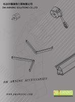 China Outdoor Retractable Awning Hardware Aluminium Retractable Awning Arms for sale