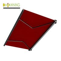 China Hot Sale Electric Full Cassette Awning White Color Frame and Acrylic Fabric Smooth for sale