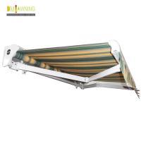China Balcony Aluminium Waterproof Retractable Awning With Rain Channel Half Box On The Top for sale
