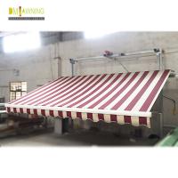 China Balcony Aluminium Waterproof Retractable Awning With Rain Channel Half Box On The Top for sale