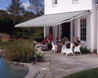 China Balcony Aluminium Waterproof Retractable Awning With Rain Channel Half Box On The Top for sale