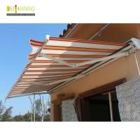 China Balcony Aluminium Waterproof Retractable Awning With Rain Channel Half Box On The Top for sale