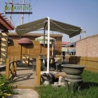 China Economic Free Stand Outdoor Waterproof Retractable Awning Double Sided Awnings for sale